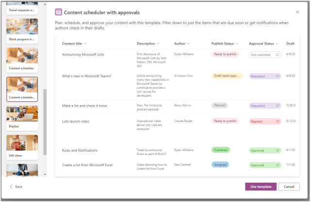 Microsoft List Content Scheduler Template: Streamline Your Content ...