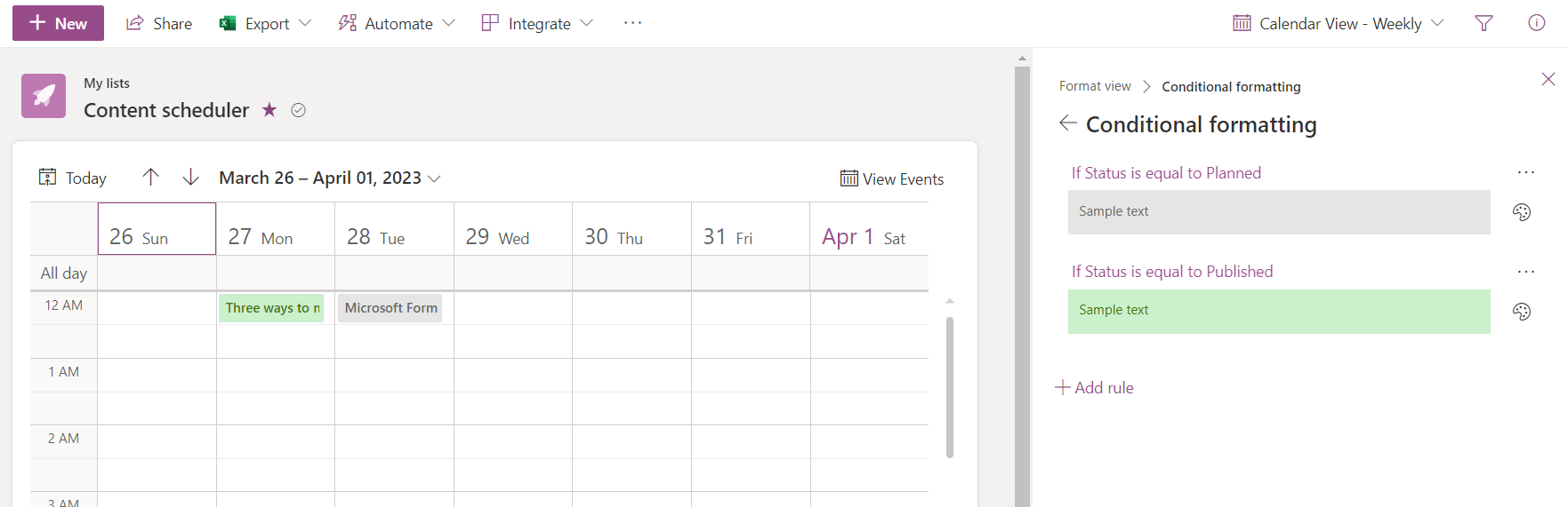 Microsoft List Content Scheduler Template: Streamline Your Content ...