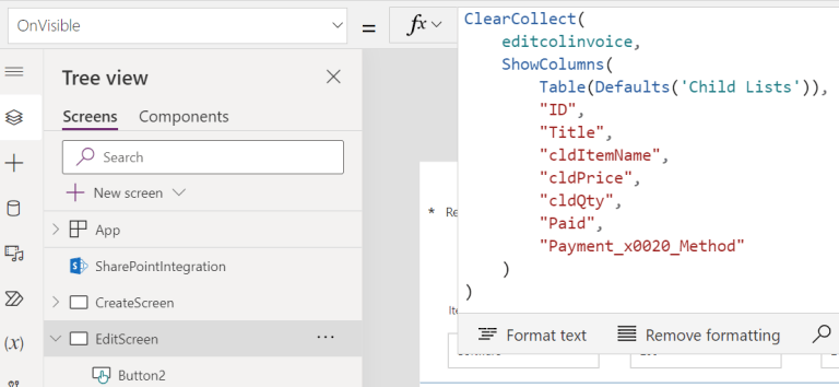 Add New Line Items to Repeating Tables in Power Apps and SharePoint List